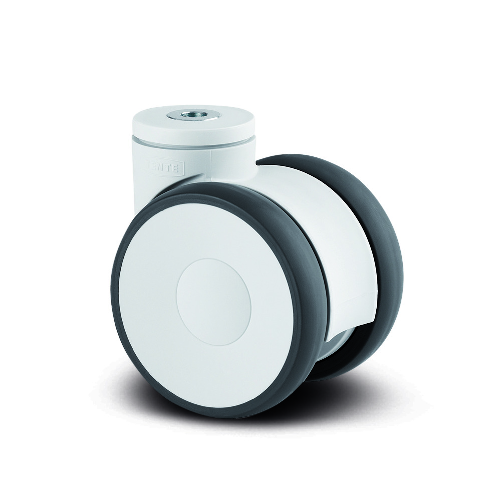 LINEA 5940UAP100P30 White 100mm Swivel Castor - Tente UK
