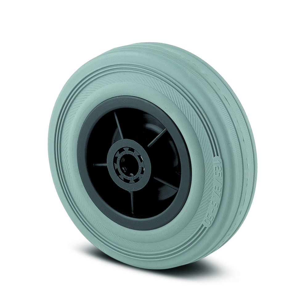 PURETECH PIR200X50-Ø23 Grey Rubber Wheel - Tente UK